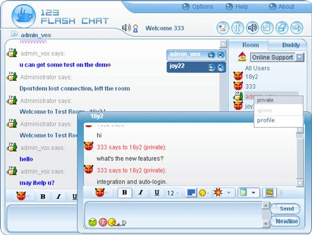 123 Flash Chat Server (32-bit) - Tạo phòng chat trực tuyến