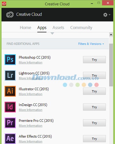 Adobe Creative Cloud: Quản lý, Tải & Cài đặt Ứng dụng