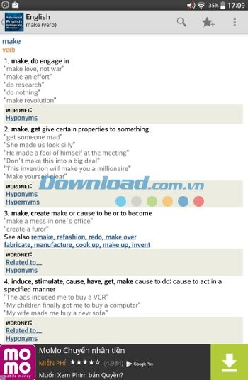 Advanced English & Thesaurus - Từ điển tiếng Anh Android