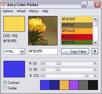 Anry Color Picker 3.3 - Phần mềm lấy mã màu chuyên nghiệp