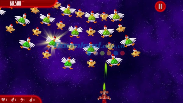 Chicken Invaders 4 Xmas iOS 1.16: Game Bắn Gà Giáng Sinh trên iPhone/iPad
