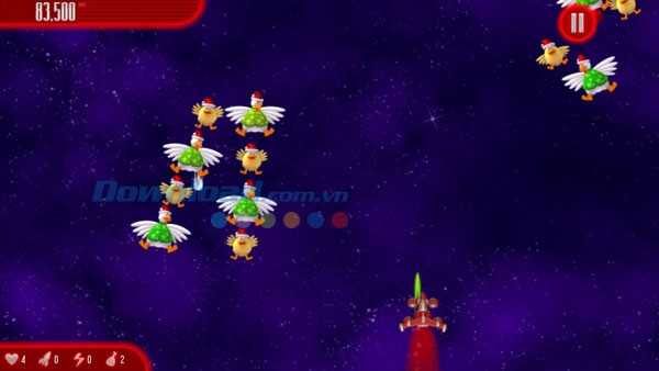 Chicken Invaders 4 Xmas iOS 1.16: Game Bắn Gà Giáng Sinh trên iPhone/iPad