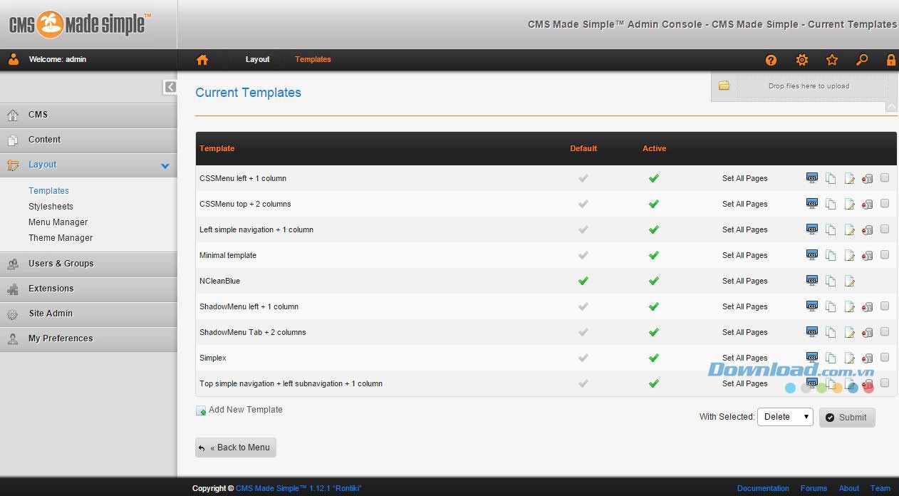 CMS Made Simple 1.12.1 - Phần mềm quản trị nội dung web mã nguồn mở (Giống Mod Hack Full)