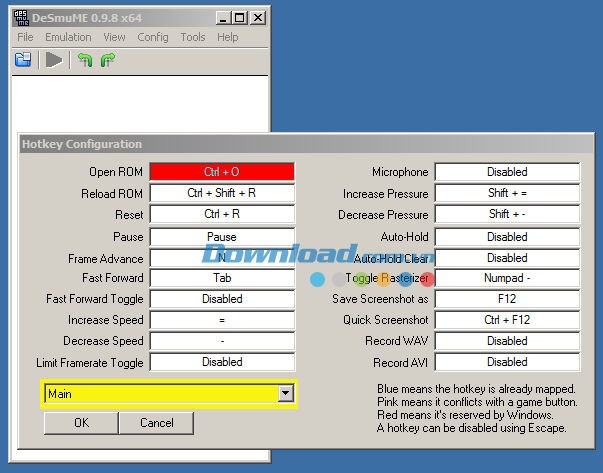 DeSmuME 0.9.13: Giả lập Nintendo DS trên PC