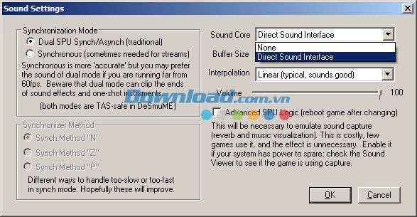 DeSmuME 0.9.13: Giả lập Nintendo DS trên PC