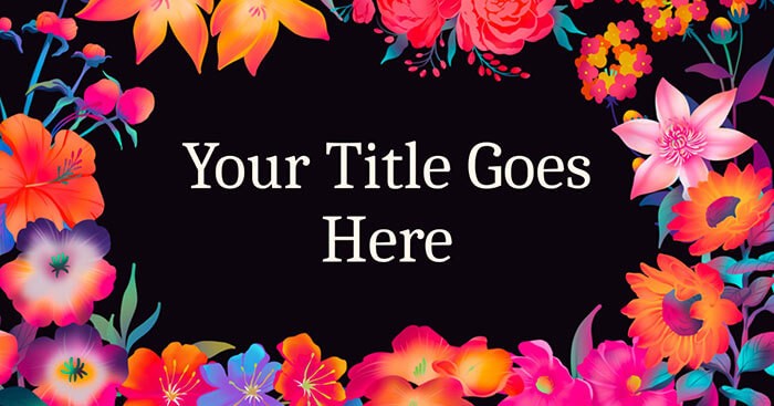 Mẫu PowerPoint chủ đề thực vật, hoa - Slide thuyết trình đẹp