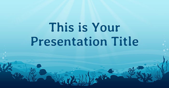 Mẫu PowerPoint Đại Dương Xanh - Slide Thuyết Trình Thế Giới Dưới Biển