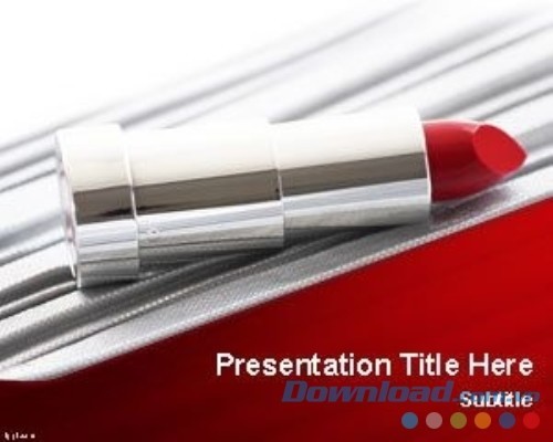 Mẫu PowerPoint Son Môi, Slide Giới Thiệu Mỹ Phẩm Miễn Phí