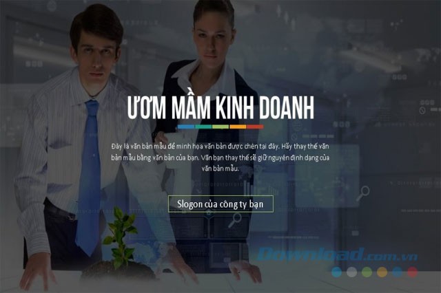 Mẫu PowerPoint Ươm Mầm Kinh Doanh - Template Chuyên Nghiệp