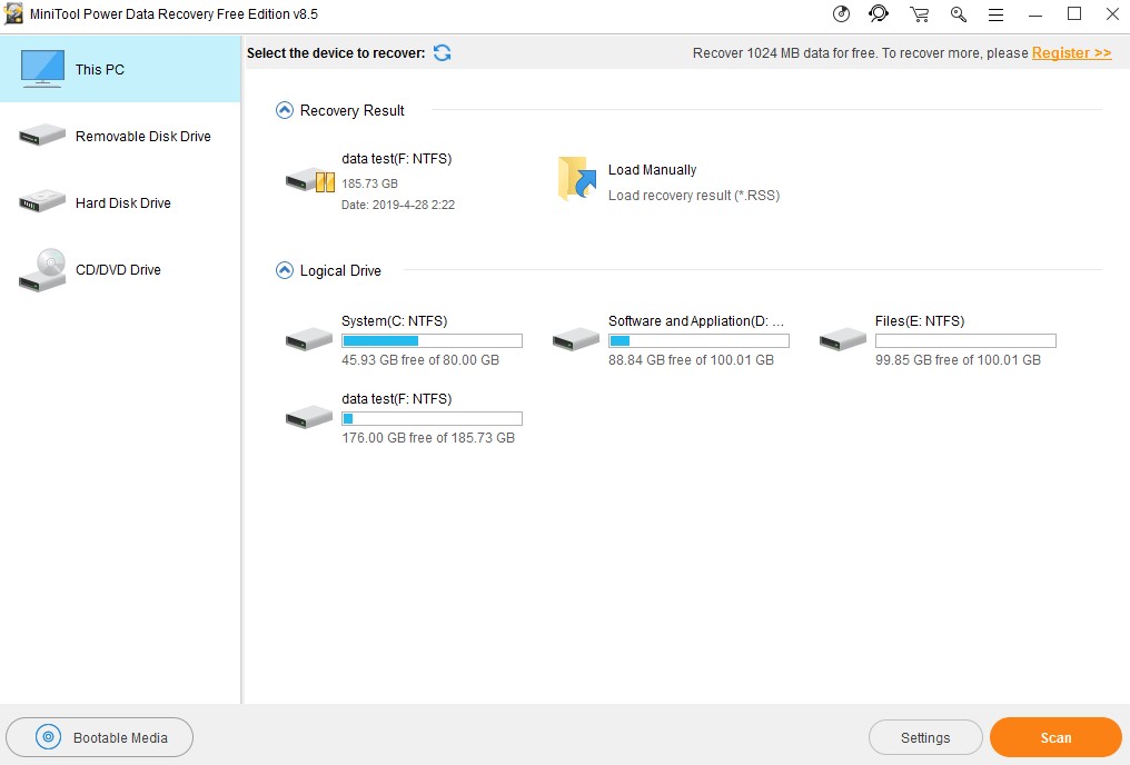 MiniTool Power Data Recovery 11.5 - Khôi phục dữ liệu hiệu quả
