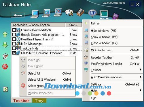 Taskbar Hide 2.0: Ẩn/Hiện Thanh Taskbar Windows Dễ Dàng