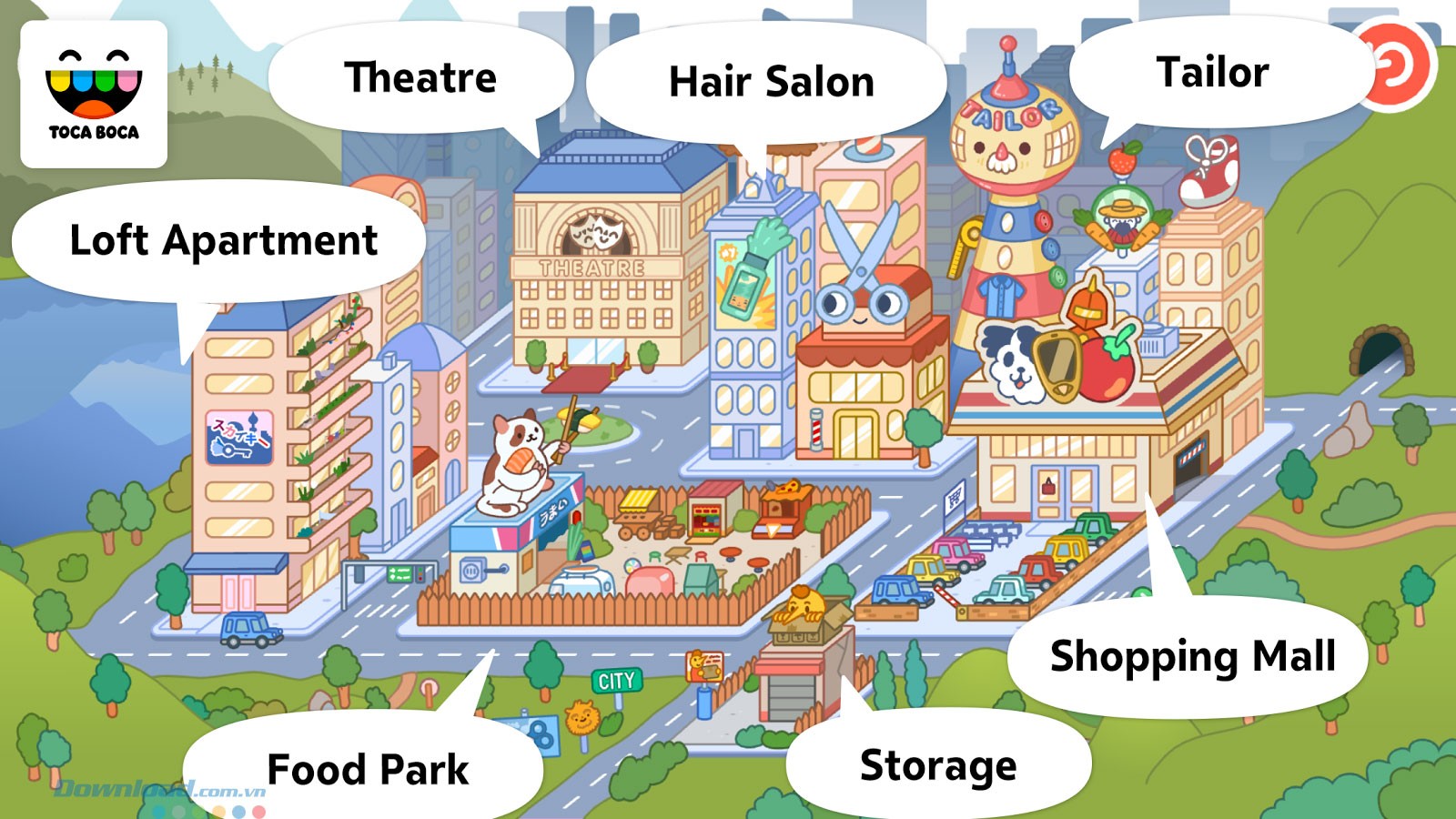 Toca Life: City cho Windows 8 - Khám phá cuộc sống thành phố (Giống Mod ...