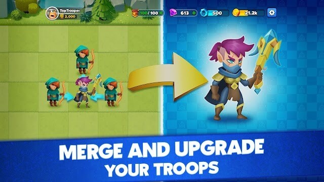 Top Troops for Android 0.21.4 - Merge & Fight Strategy Game
