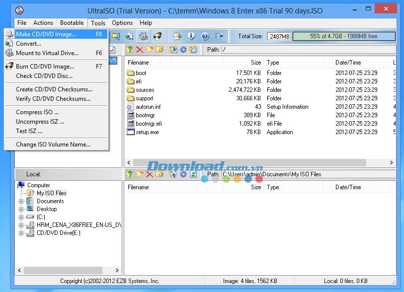 UltraISO 9.7.6.3812: Tạo và Quản Lý File ISO Đơn Giản (Giống Mod Hack Full)