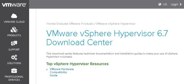 VMware vSphere Hypervisor 6.7 - Phần mềm ảo hóa server