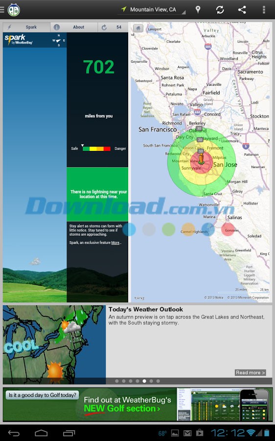 WeatherBug for Android - Dự báo thời tiết chính xác