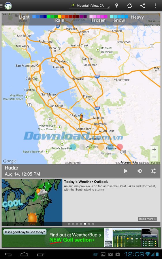WeatherBug for Android - Dự báo thời tiết chính xác