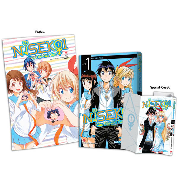 Đọc sách Nisekoi - Cap Doi Gia Tao - Tap 1 - Loi Uoc Hen - Tang Kem Special Cover + Poster PDF ...